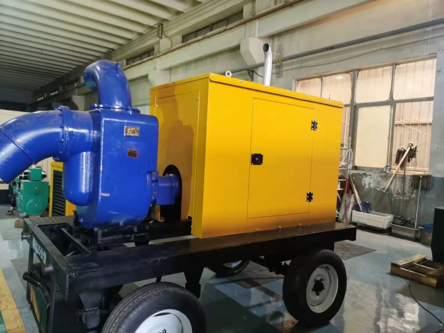 2000 Cubic Mobile Water Pump Unit 16 Inches Without Blockage Flood Control
