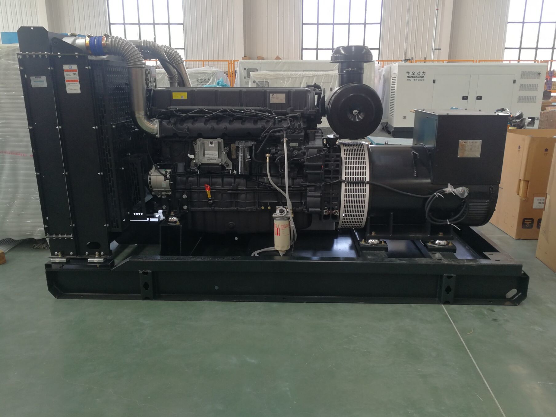 Shanghai Engine 300kw Diesel Generator with Smartgen / Deepsea Control ...